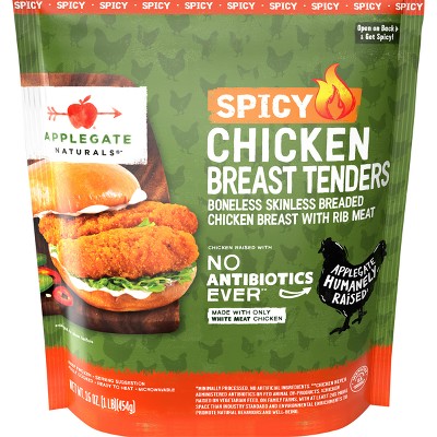 Applegate Natural Spicy Breaded Chicken Breast Tenders - Frozen - 16oz ...