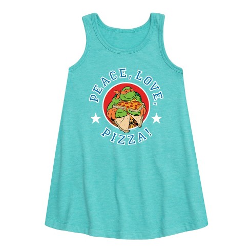 Teenage Mutant Ninja Turtles Peace Love Pizza - Turquoise - Large : Target
