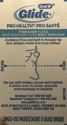 Oral-b Threader Dental Floss For Bridges, Braces And Implants - 30 ...