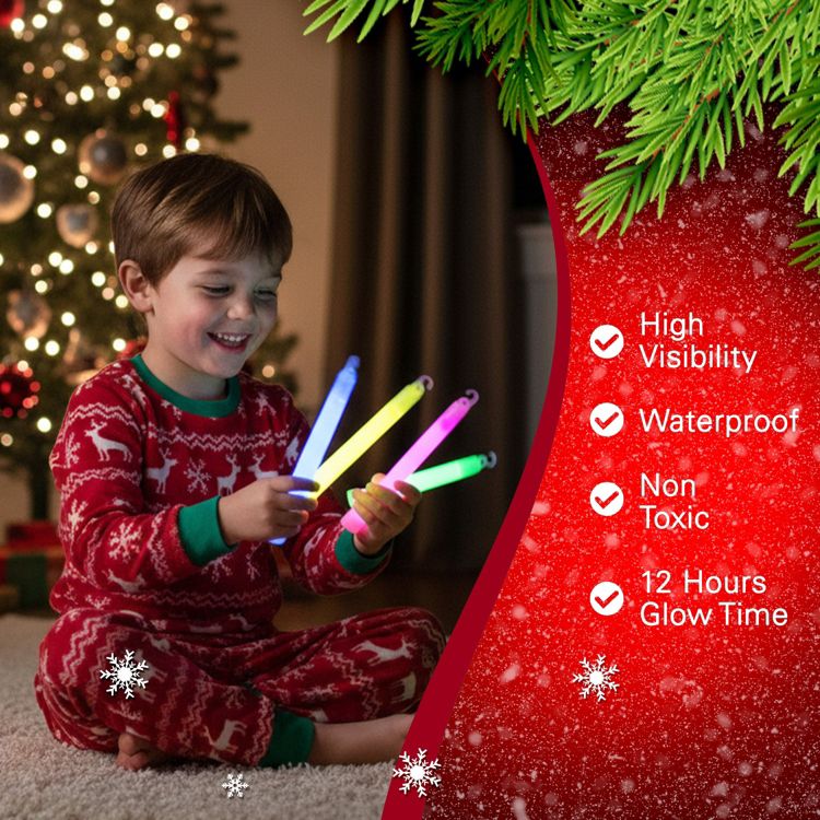 Glow Sticks 25Pcs, 6" Assorted Color Light Stick Toys & Party Favors ...