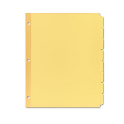 Avery Write And Erase Plain-tab Paper Dividers, 8-tab, 11 X 8.5, Buff ...
