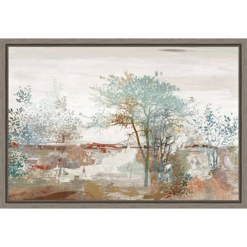 Amanti Art 23"x16" Autumn Silence (trees) By Allison Pearce Framed ...