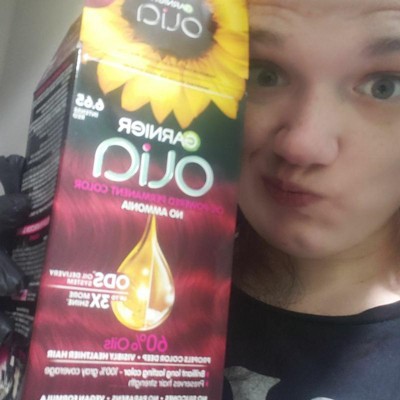 Garnier Olia Oil Powered Permanent Hair Color - Intense Red 6.65 - 1 Fl ...