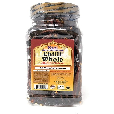 Chilli Whole Stemless - 8oz (225g) - Rani Brand Authentic Indian ...