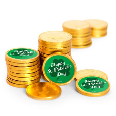 84ct St. Patrick's Day Candy Chocolate Coins Party Favors (84 Pack ...