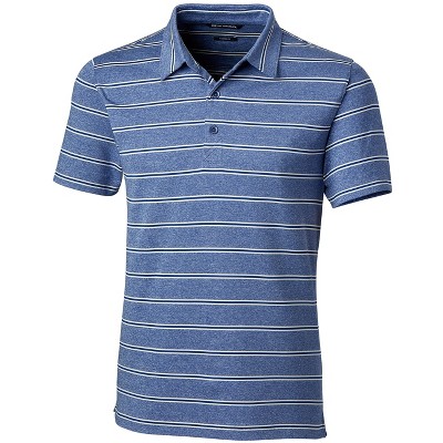 Forge Polo Heather Stripe Tailored fit Shirt - Tour Blue - XXL : Target