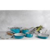 Gotham Steel Aqua Blue 12 Piece Nonstick Cookware Set : Target