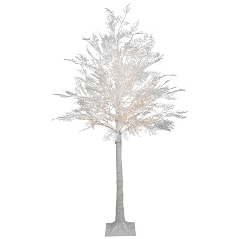 Northlight 5 Ft Led Lighted White Lace Artificial Christmas Tree - Warm ...