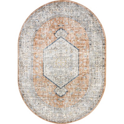 Nuloom Nova Striped Oval 7x9 Area Rug For Living Room Bedroom Dining ...