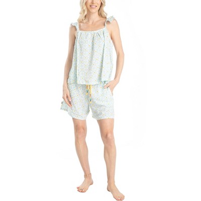 Ocean Pacific Womens Pacific Vibes Cami Short Rayon Pajama Set, Happy ...