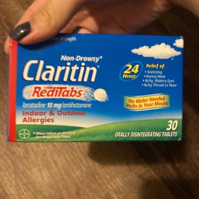 Claritin Allergy Relief 24 Hour Non-drowsy Loratadine Reditab ...