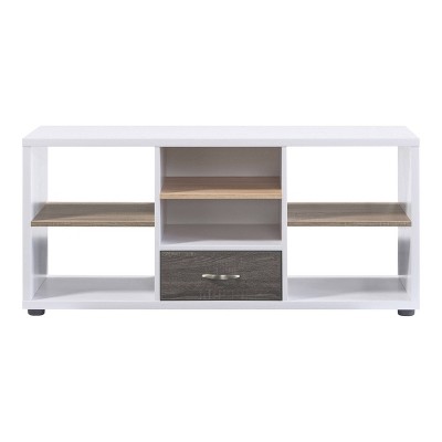 Micke Storage Tv Stand For Tvs Up To 65" White Oak - Mibasics : Target