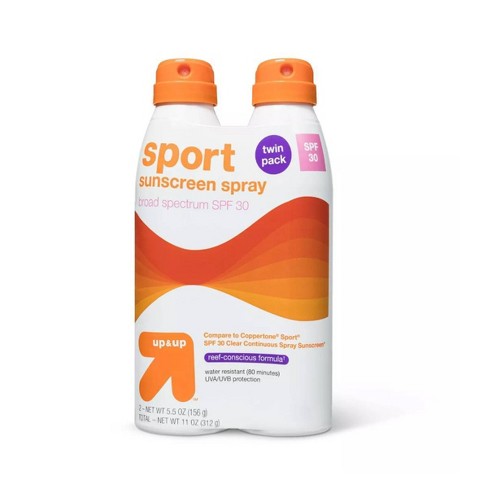 Sport Sunscreen Continuous Spray Twin Pack - Spf 30 - 11oz - Up & Up ...