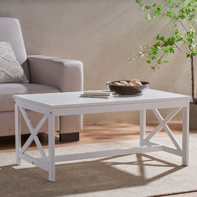 Osparple 40 Inch Rectangle Patio Table,outdoor Dining Table With Acacia ...