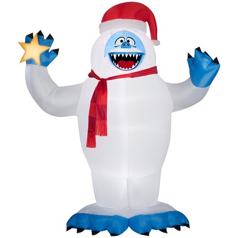 Rudolph The Red Nosed Reindeer Airblown Inflatable Bumble W/santa Hat ...