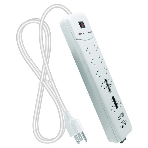 Digital Energy® 10-outlet Heavy-duty Surge Protector Power Strip With 2 ...