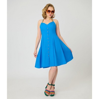Smak Parlour Women's Sweetheart Halter Flare Dress : Target