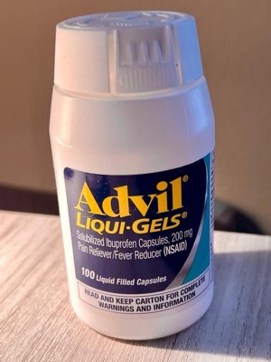 Advil Liqui-gels Pain Reliever/fever Reducer Liquid Filled Capsules ...