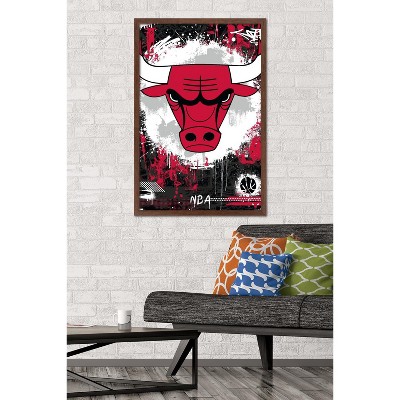 Trends International Nba Chicago Bulls - Maximalist Logo 23 Framed Wall ...