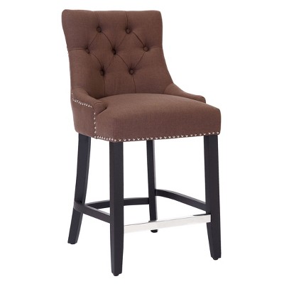 Westintrends 24" Linen Fabric Tufted Buttons Upholstered Wingback ...