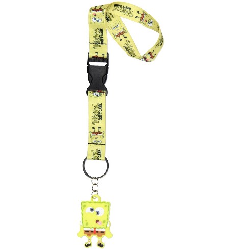 Spongebob Squarepants Wrist Lanyard For Keys Keychains Wallet Yellow ...