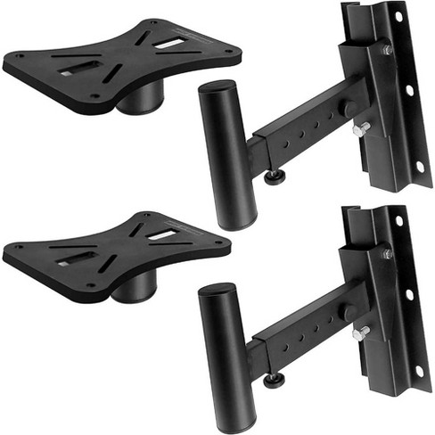 Pyle Dual Wall Mount Speaker Brackets - Heavy Duty, Adjustable ...