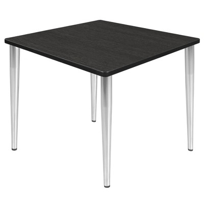 30" Dali Square Tapered Leg Dining Table Ash Gray/chrome - Regency : Target