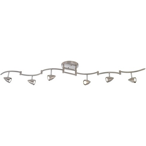 Pro Track Heavy Duty Axel 6-head Led Ceiling Track Light Fixture Kit ...