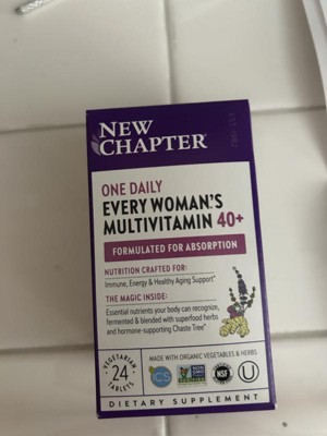 New Chapter Women's Multivitamin 40+ For Energy, Healthy Aging + Immune ...