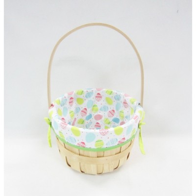 9" Chipwood Easter Basket with Egg Print Liner – Spritz™ – Target ...