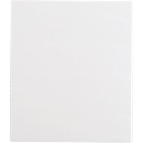 0.5" Ring Binder Clear View White - Up&up™: Half Inch, 120 Sheet ...