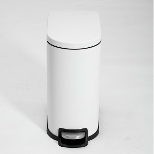 Aghana Digitals 10L White Stainless Steel Kitchen Trash Can - SSTC103 ...
