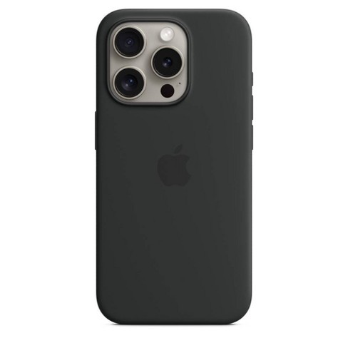 Apple Iphone 15 Pro Silicone Case With Magsafe - Black : Target