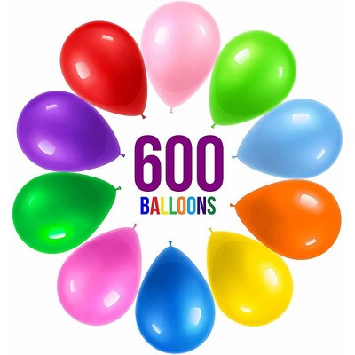 Prextex 12'' Assorted Colors Party Balloons- 125 Balloons, Multicolored ...