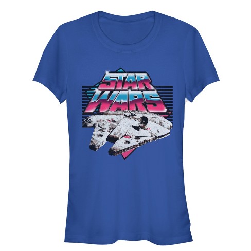 Juniors Womens Star Wars 90s Vibe Millennium Falcon T-shirt : Target