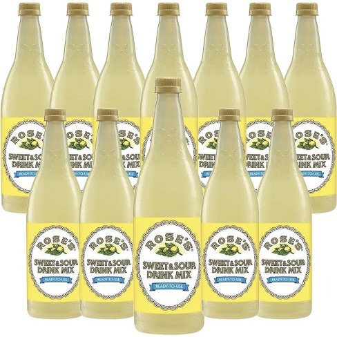Rose’s Sweet & Sour Syrup 12 Pack 1 Liter Bottle, | Perfect For ...
