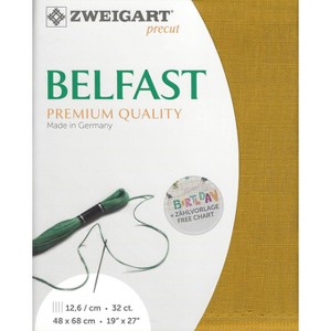 Zweigart Precut Belfast 32 count Curry 3609/3008 : Target