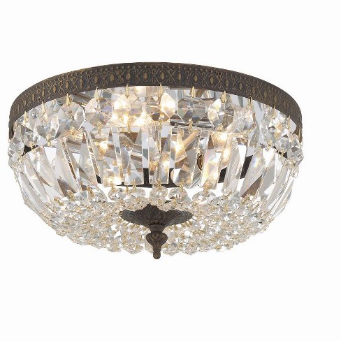 Crystorama Lighting Ceiling Mount 3 - Light Flush Mount In English ...