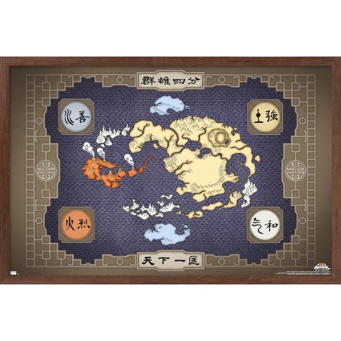 Trends International Nickelodeon Avatar: The Last Airbender - Map ...