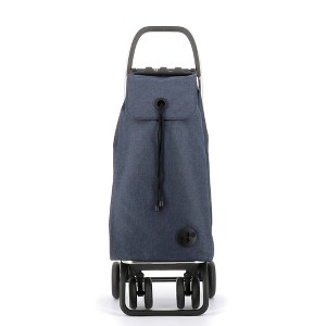 Rolser I-Max Tweed 4 Wheel 2 Swivelling Foldable Shopping Cart Navy ...