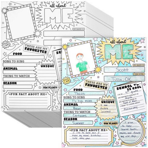 Printable All About Me Poster Template