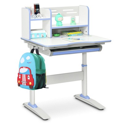 Qaba Lift-top Height Adjustable Desk For Kids, Storage Space, Homework ...