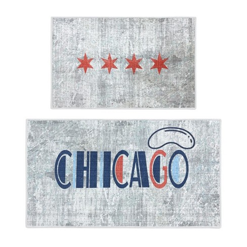 Non Skid Washable Kitchen Runner Rug Set Of 2 - 70 % Cotton Kitchen ...