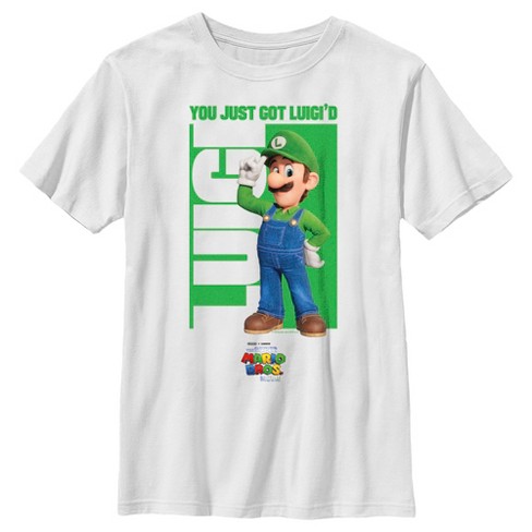 Boy's The Super Mario Bros. Movie Luigi You Just Got Luigi'd T-shirt ...