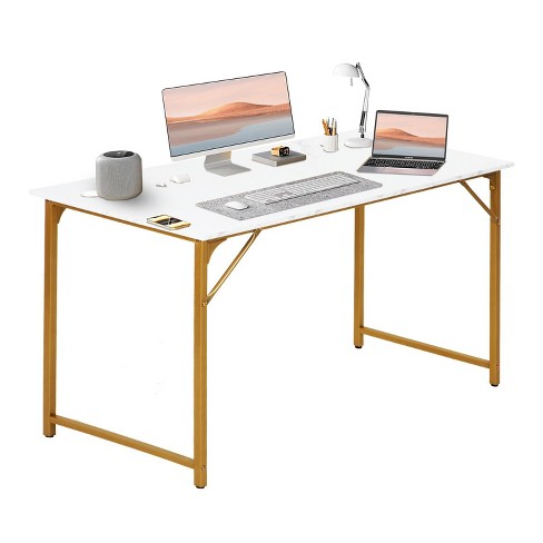 Bestmassage 47 Inch Modern Industrial Computer Desk Office Desk With ...