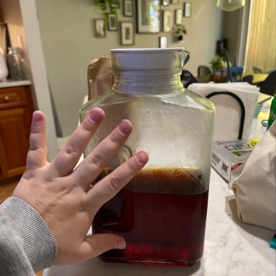 64oz Glass Straight Side Pitcher With Lid - Threshold™ : Target