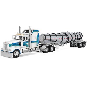 Kenworth W900L with 60" Aerodyne Sleeper and Polar Deep Drop Trailer ...