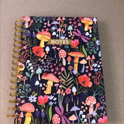 Blank Journal 6"x8" Hard Cover Mushrooms Navy - Greenroom : Target