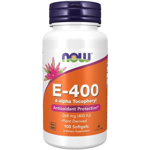 E-400 Iu By Now Foods - 100 Softgel : Target