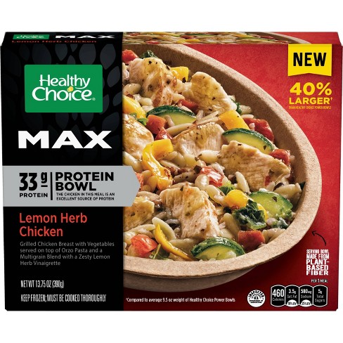 Healthy Choice Frozen Protein Bowl Lemon Herb Chicken - 13.75oz : Target